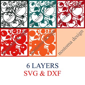 Tomato Shadow Box Svg -dxf (for Laser Cut, Cricut & Silhouette) - Etsy