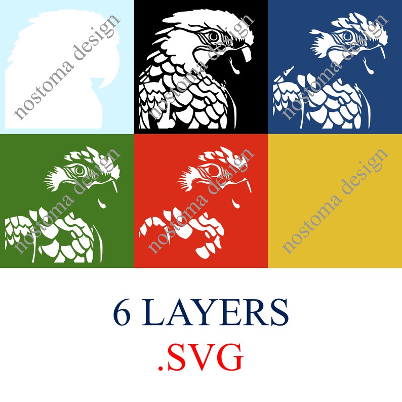 Multilayer Parrot Cardstock 3d Svg File Laser Cut Cricut Silhouette ...