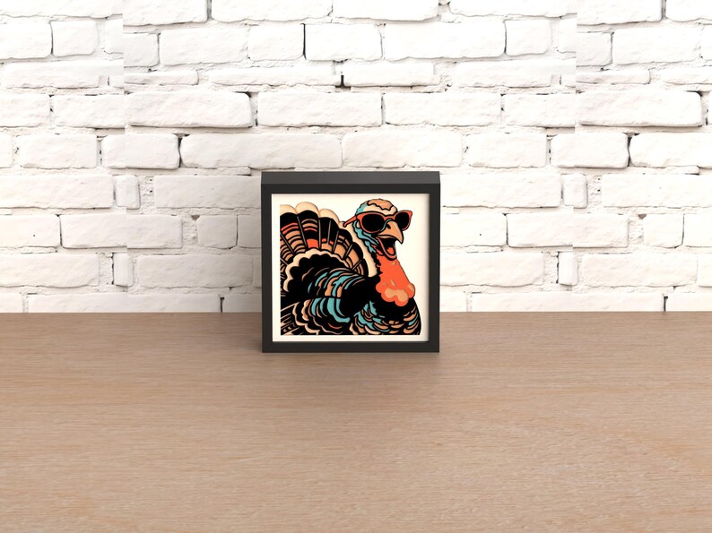 3D Turkey Shadow Box SVG, Layered Laser Cut File (digital Download) - Etsy