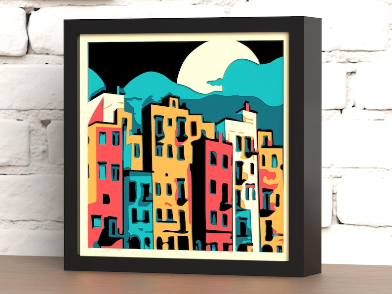 Ghetto Shadow Box SVG DXF (for Laser Cut, Cricut & Silhouette) - Etsy