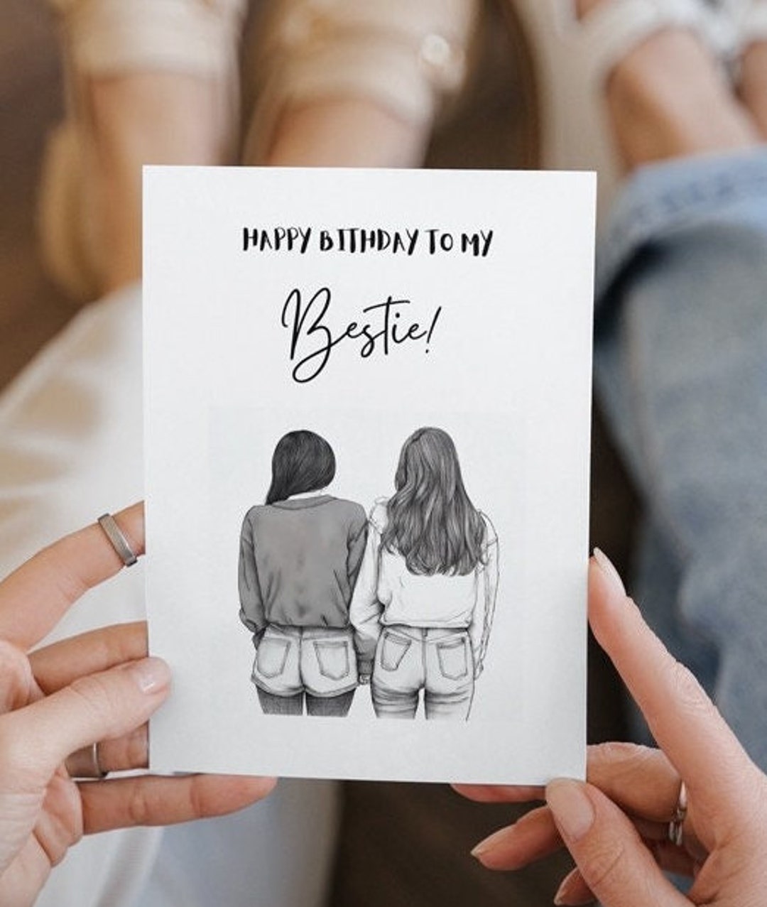 Bestie Birthday Card Best Friend Birthday BFF Birthdaycards Girl ...
