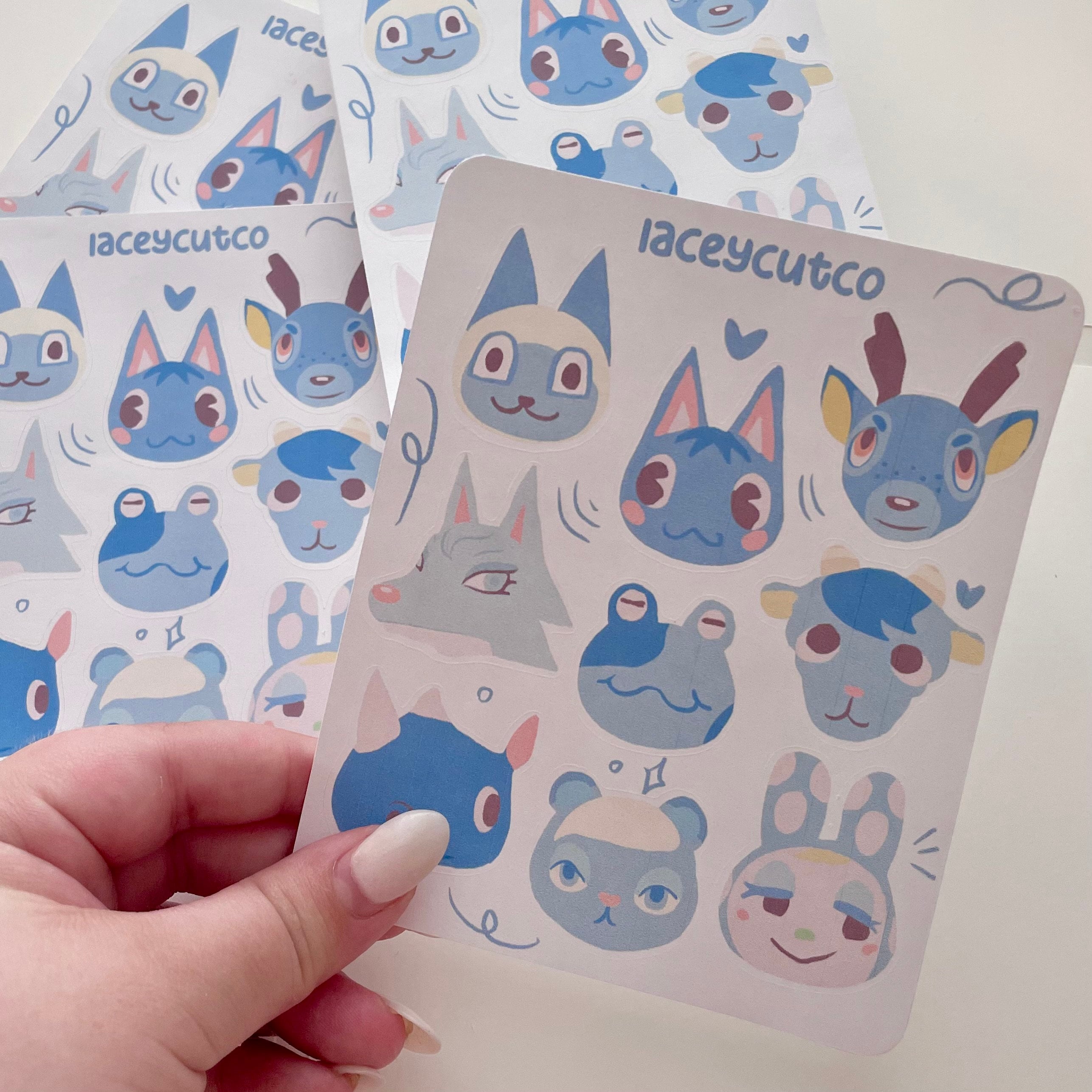 ACNH Villager Sticker Sheets Animal Crossing Villagers - Etsy