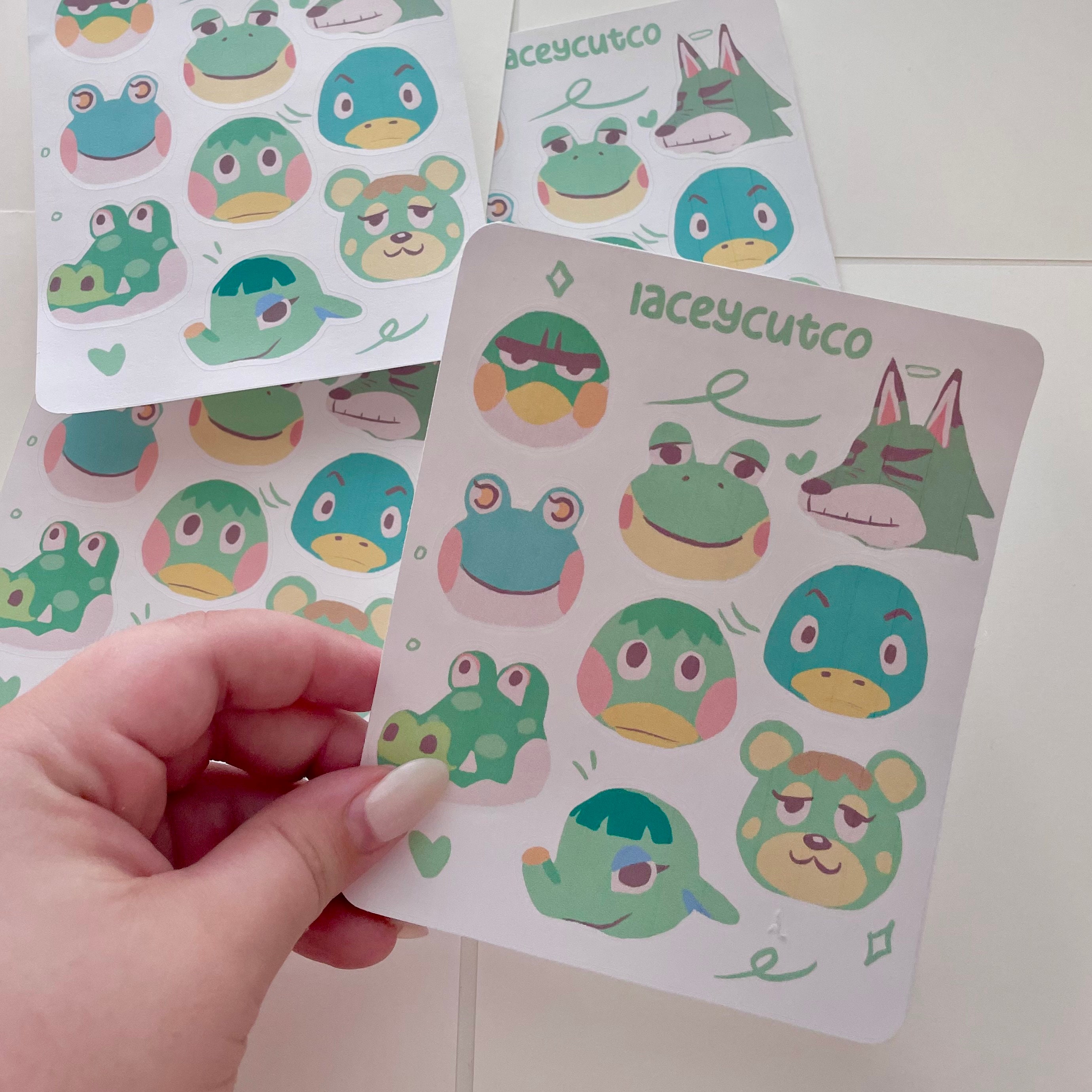 ACNH Villager Sticker Sheets Animal Crossing Villagers - Etsy