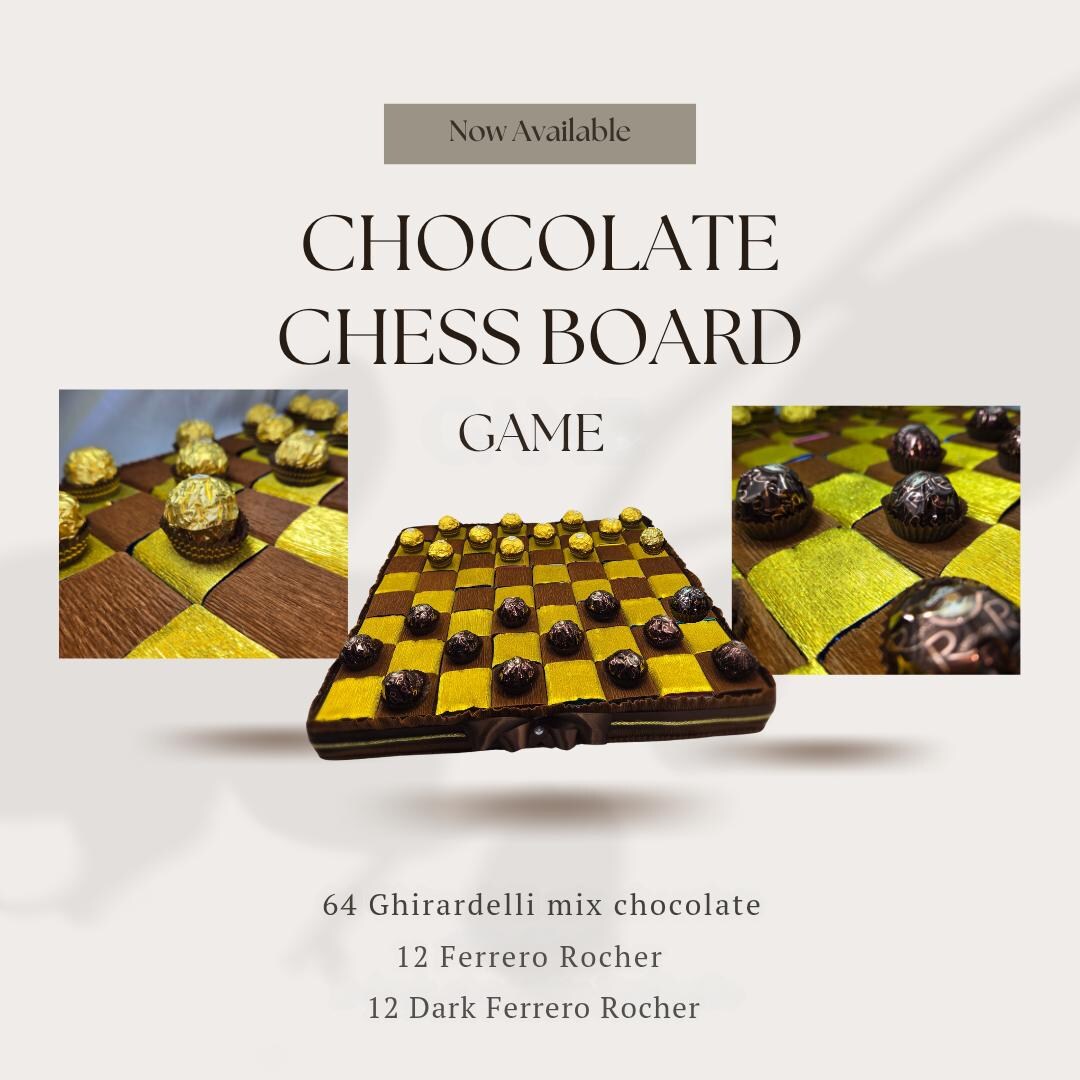 Chocolate Chess Board. Sweet Composition Gift. - Etsy