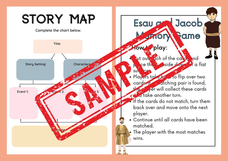 Jacob and Esau | Esau Sells His Birthright Worksheet | Sunday School ...