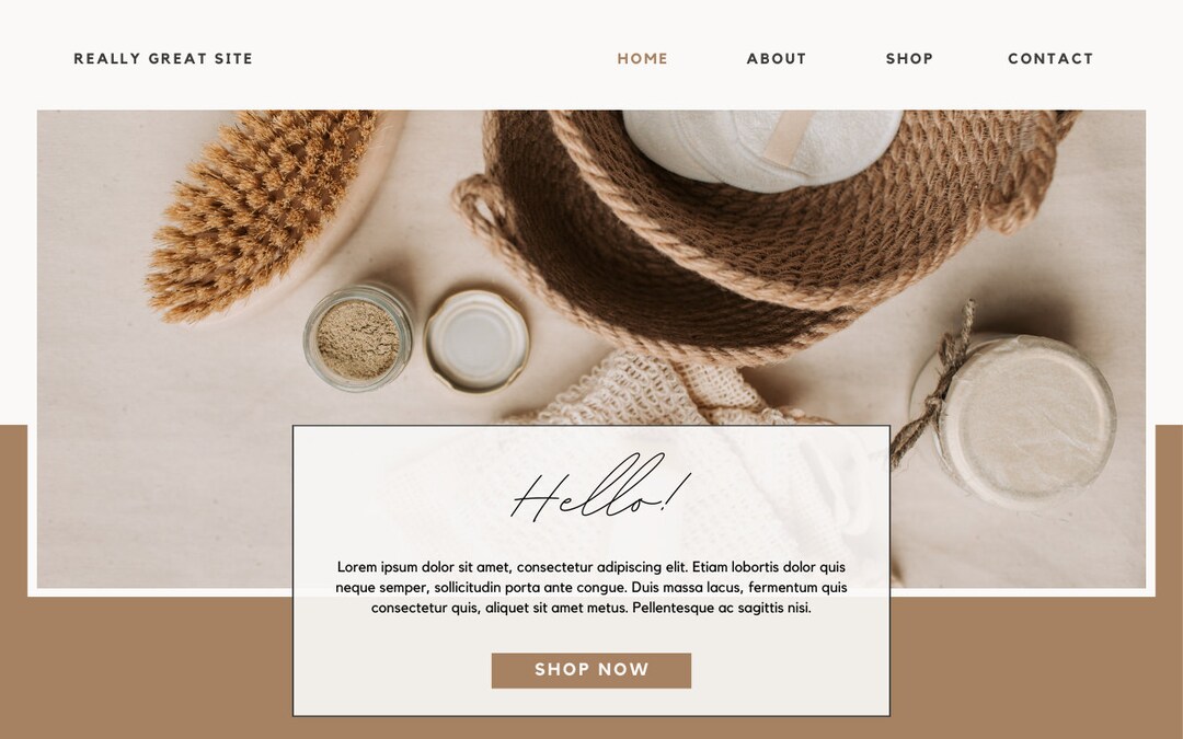 Personal Website Template - Etsy