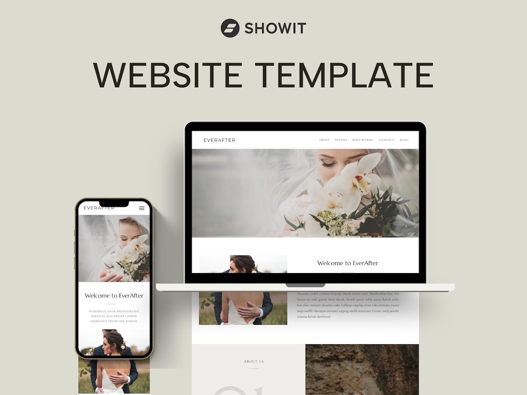 Showit Website Template | Showit Template for Photographers ...