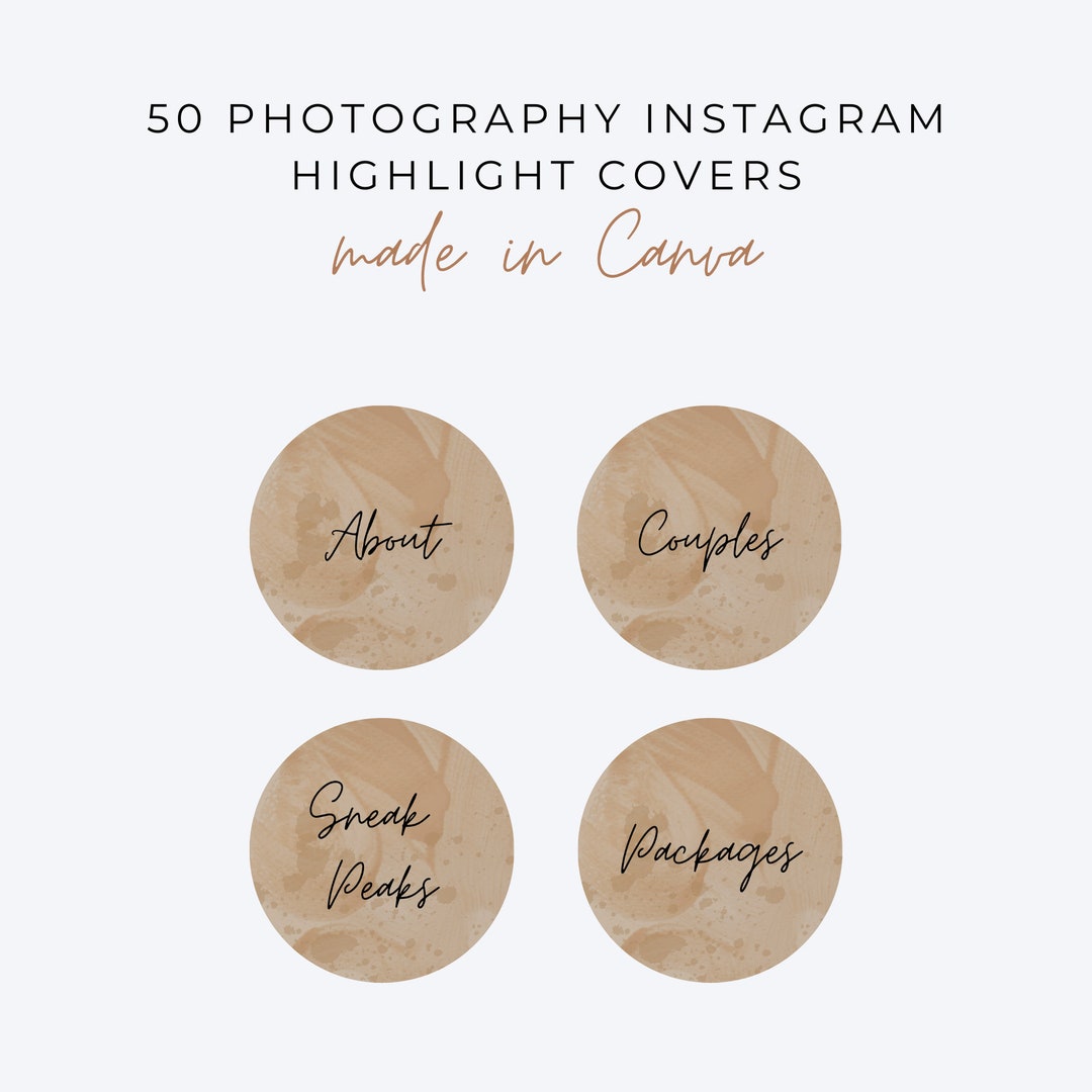 Photographer Instagram Highlight Covers Canva Highlight Icons ...