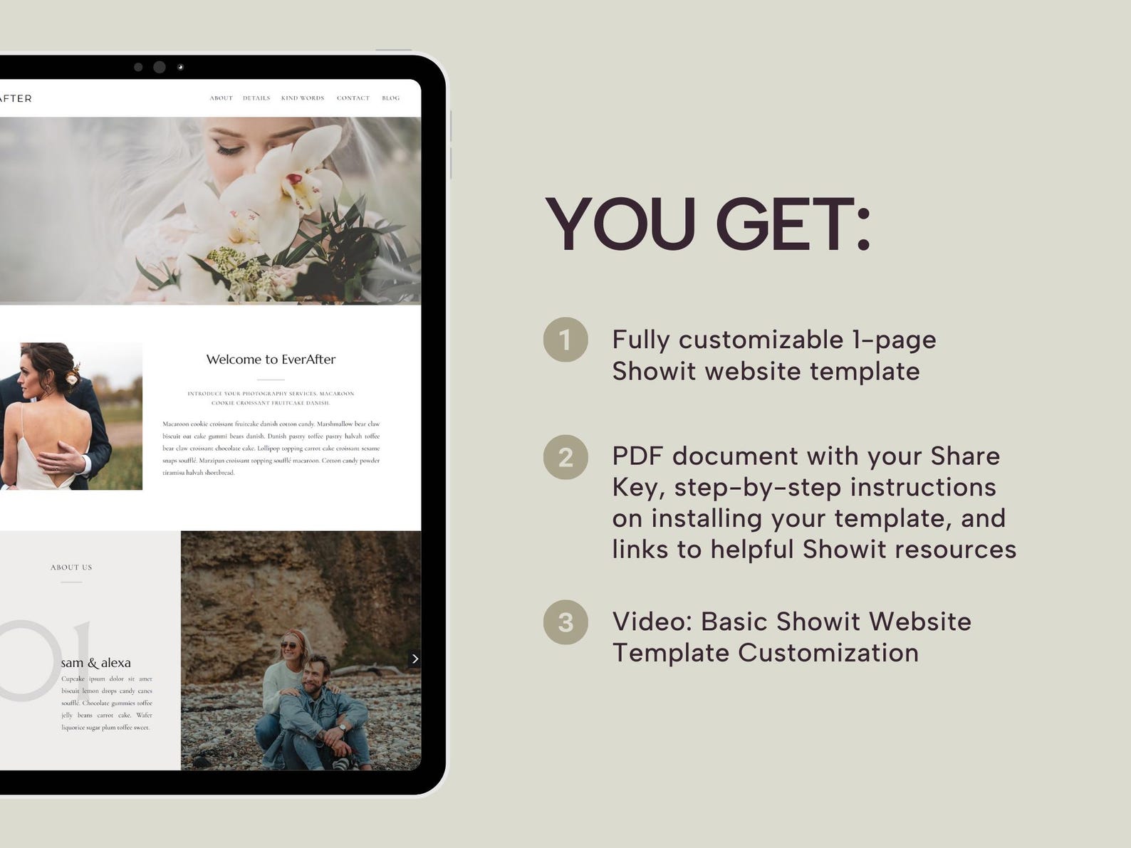 Showit Website Template | Showit Template for Photographers ...