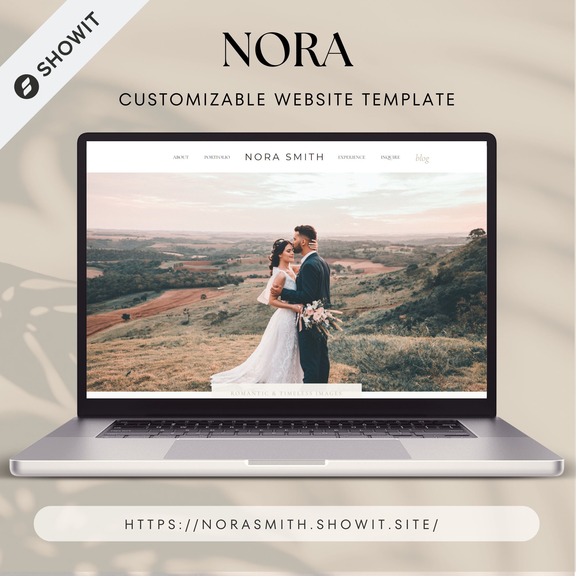Showit Website Template Wedding Photography Website Photographer Website Template Portfolio ...