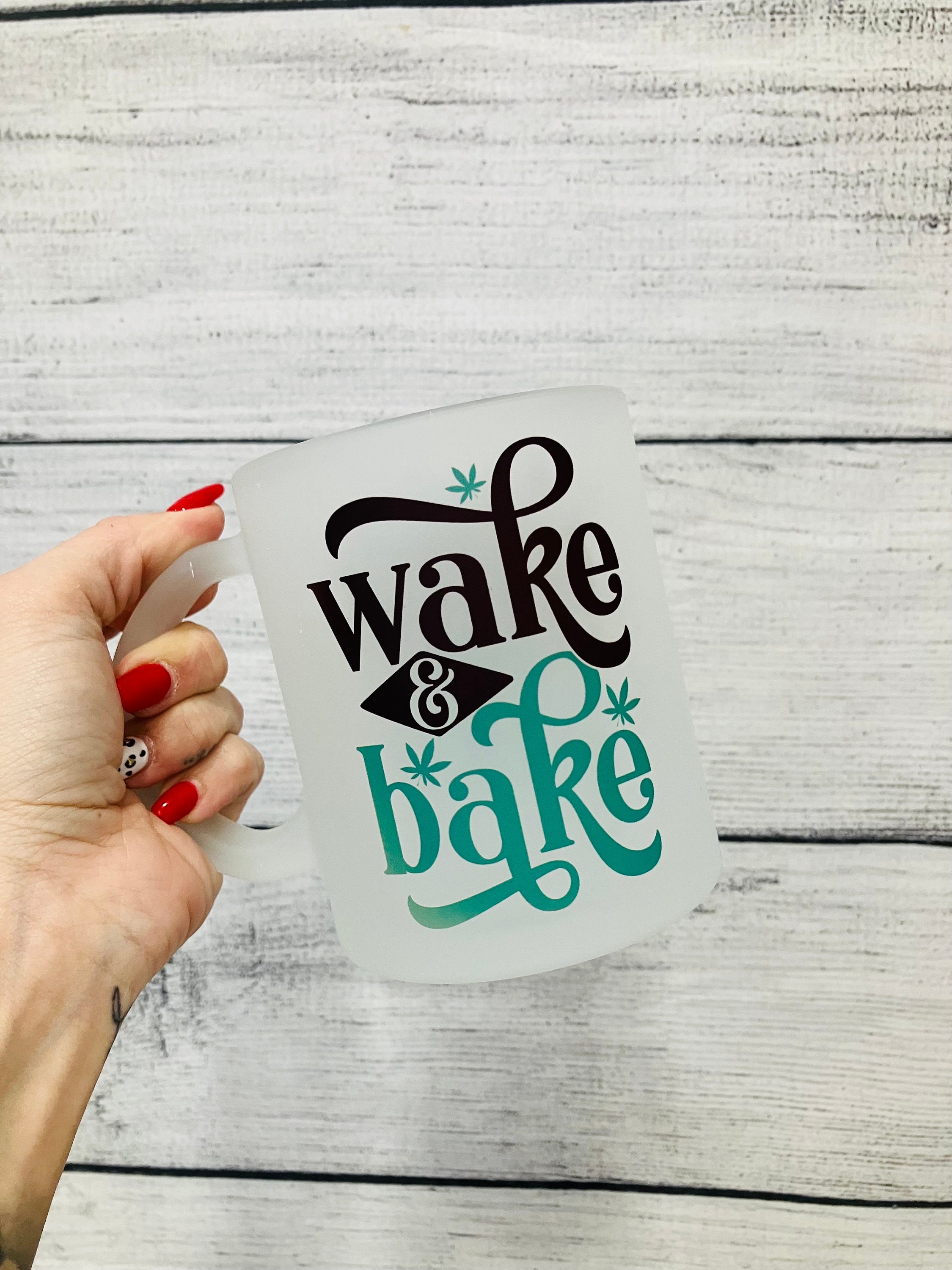 Wake and Bake Coffee Mug weed Coffee Mug Weed Mug - Etsy