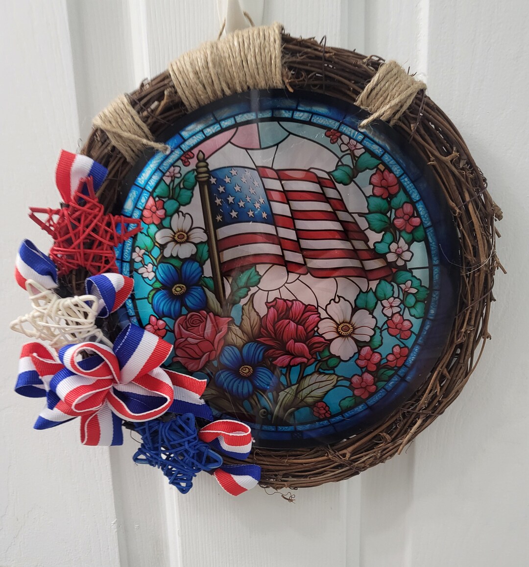 Decorative Wreaths, Wall Hanging, Patriotic, Flag - Etsy