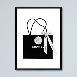 A3/A4 Luxury Chanel Bag Wall Art INSTANT DIGITAL DOWNLOAD, Fashion ...