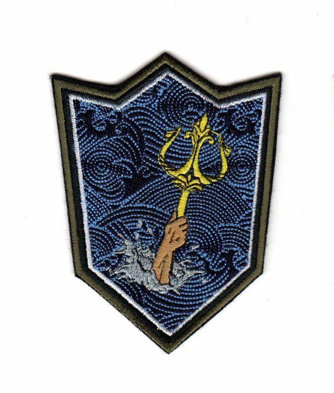God of the Seas Hand Neptune Patch - Poseidon Trident - Neptune Greek ...