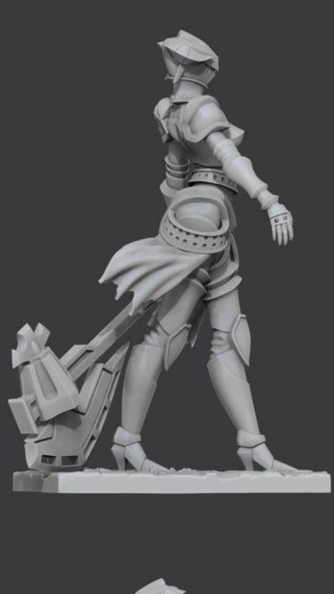 Overlord Albedo STL Files With Battle Armor Version Anime Girl STL Cute ...