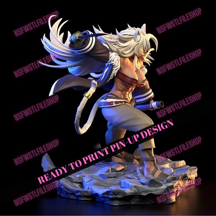 Ghislaine Anime Girl STL File Cute Girl STL Game Fan Art STL 3D Printer ...