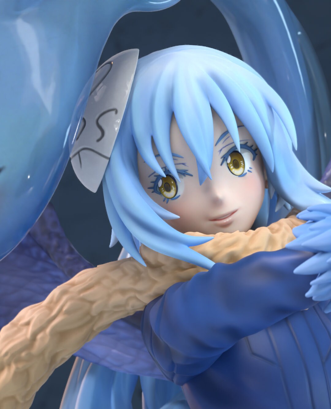 Rimuru Tempest STL File Anime Girl STL File Cute Girl STL Game Fan Art ...