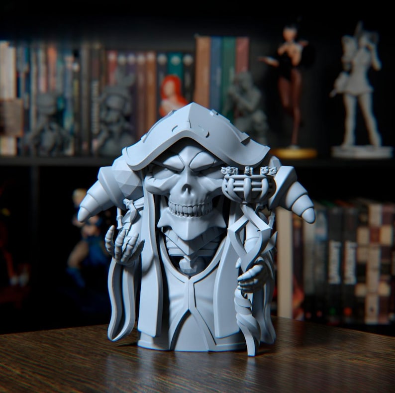 Ainz Ooal Gown Chibi STL File Anime Girl STL File Cute Girl STL Game ...