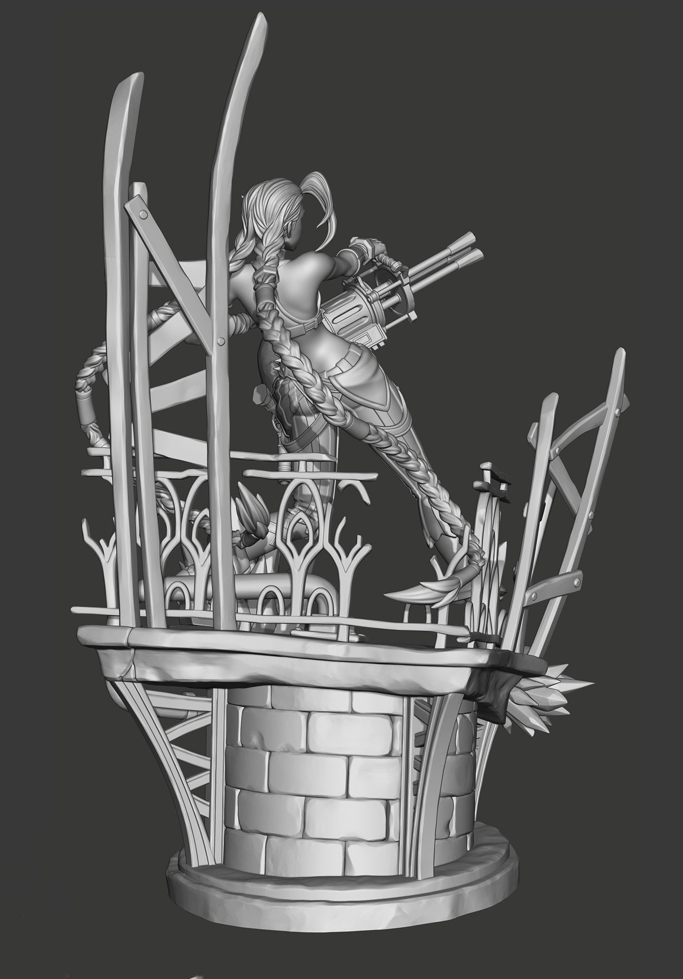 Jinx Model STL File League of Legends Collectible Jinx STL File for ...