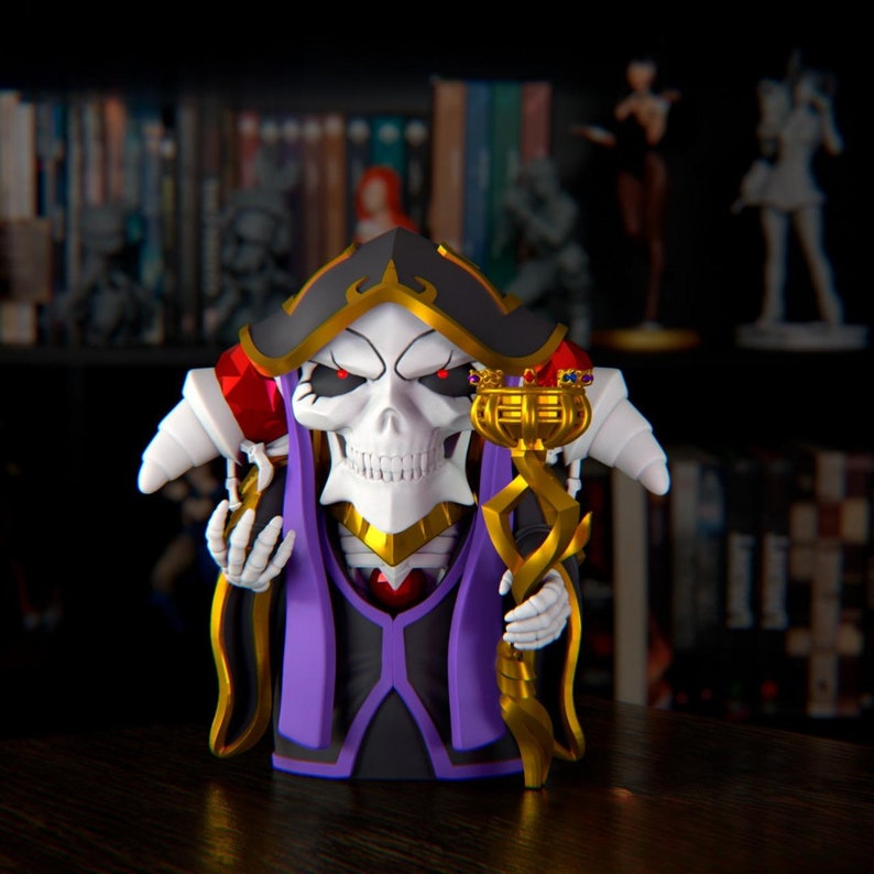 Ainz Ooal Gown Chibi Stl File Anime Girl Stl File Cute Girl Stl Game Fan Art Stl 3d Printer