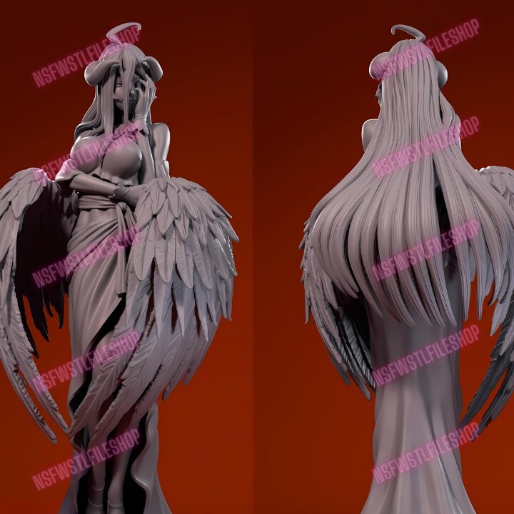 Overlord Albedo Model STL File Cute Girl STL Game Fan Art STL 3D ...