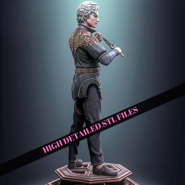 Baldur's Gate 3 Astarion STL File Game Fan Art STL 3D Printer File 3D ...