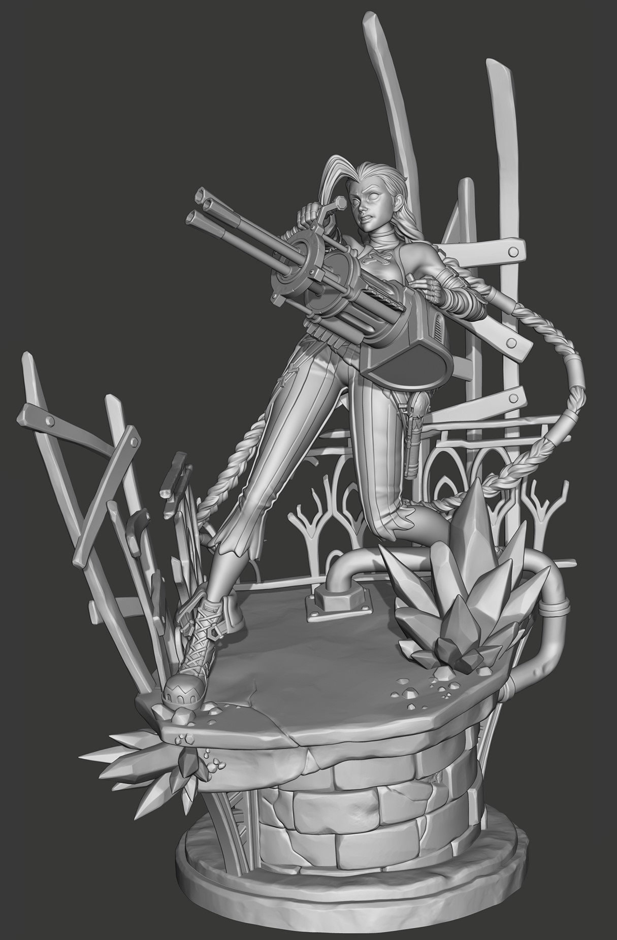 Jinx Model STL File League of Legends Collectible Jinx STL File for ...
