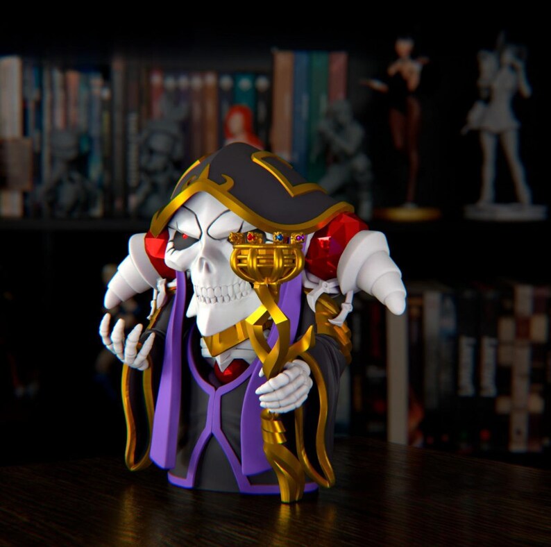 Ainz Ooal Gown Chibi Stl File Anime Girl Stl File Cute Girl Stl Game Fan Art Stl 3d Printer