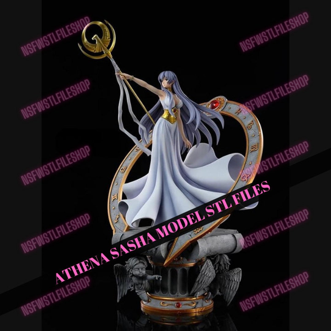 Saint Seiya Athena Sasha Stl File Anime Girl STL File Fan Art STL 3D ...