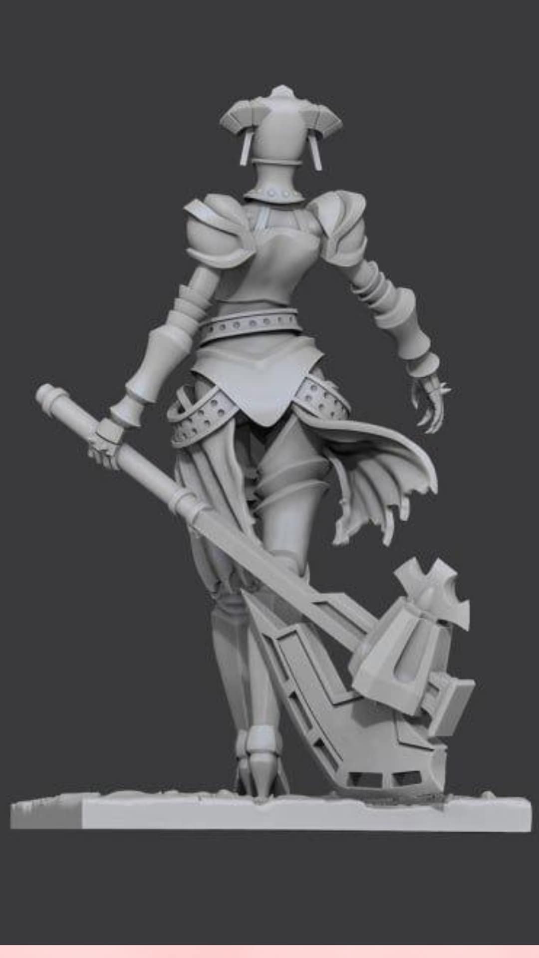 Overlord Albedo STL Files With Battle Armor Version Anime Girl STL Cute ...