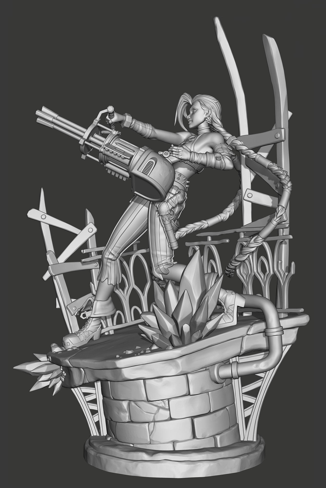 Jinx Model STL File League of Legends Collectible Jinx STL File for ...