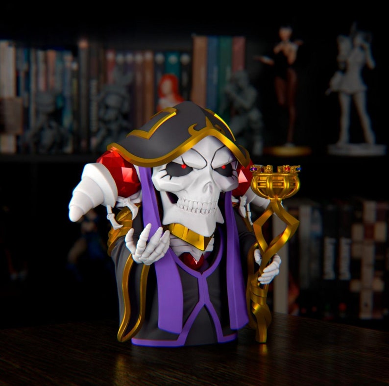 Ainz Ooal Gown Chibi Stl File Anime Girl Stl File Cute Girl Stl Game Fan Art Stl 3d Printer