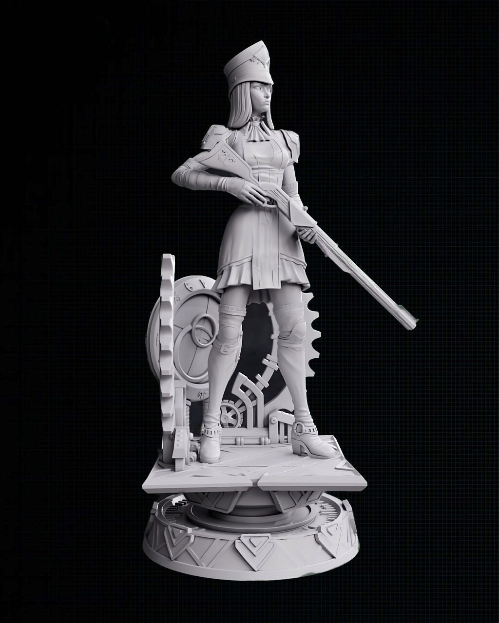 Arcane Caitlyn STL File League of Legends Collectible Caitlyn Kiraman ...