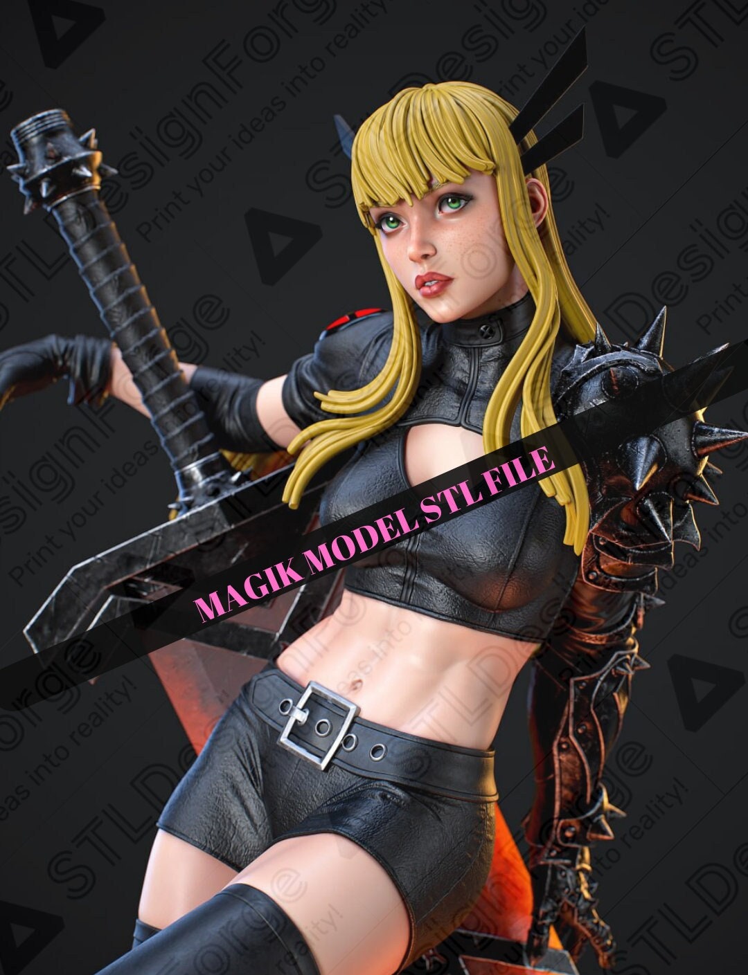 Magik STL Files - Anime Girl STL File - Cute Girl STL - Stl File for 3D ... Magik STL Files - Anime Girl STL File - Cute Girl STL - Stl File for 3D ...