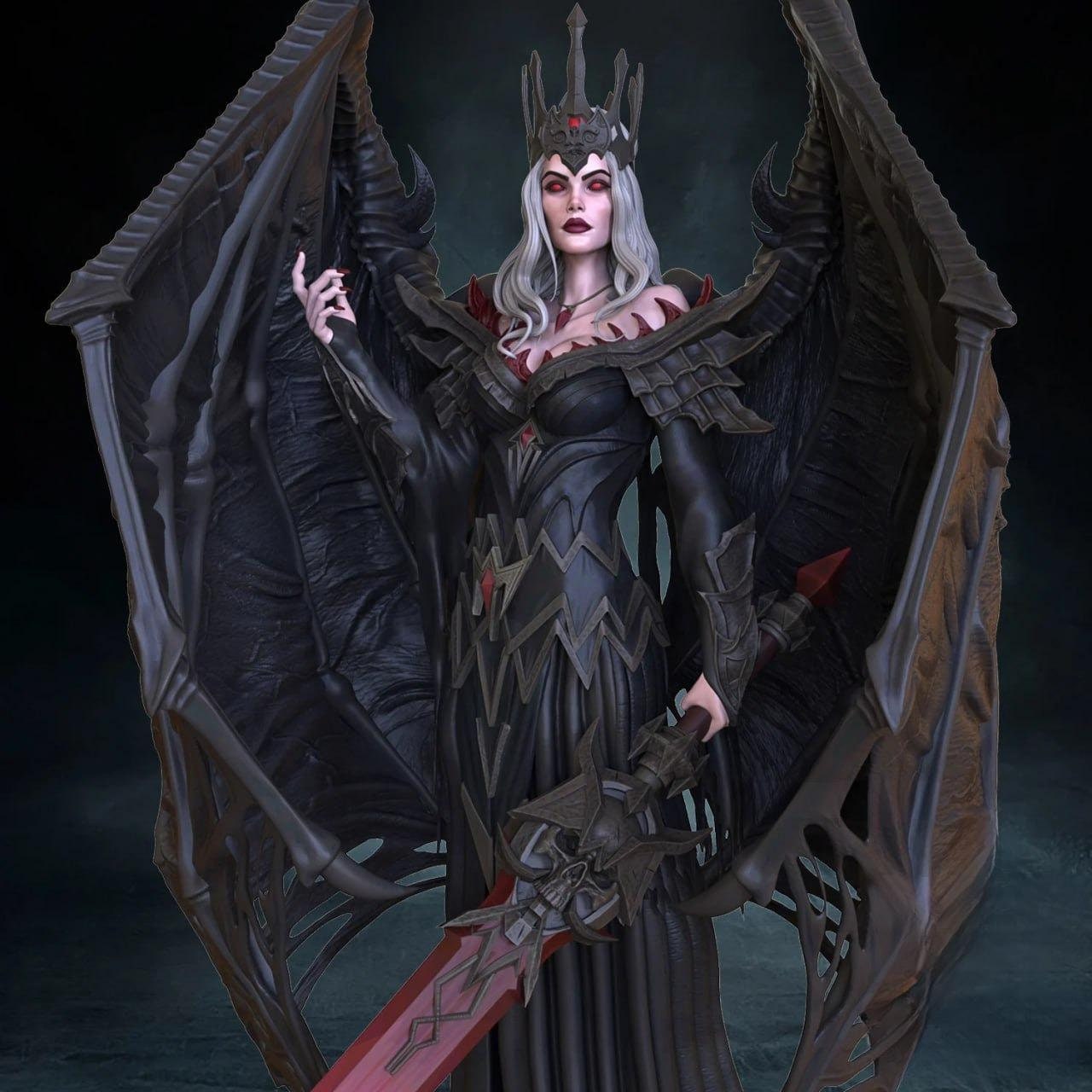 Diablo the Enchantress SFW & NSFW STL File Anime Girl Nsfw Model Stl ...