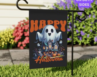 Haunted House Halloween Garden Yard Flag - Etsy
