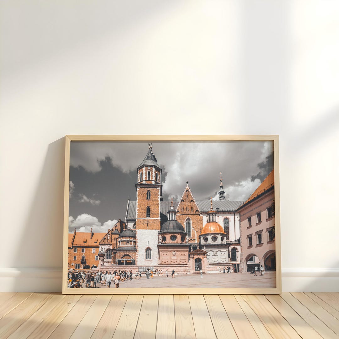 Printable Krakow Wawel Cathedral Poster Poland Print Farmhouse Decor ...