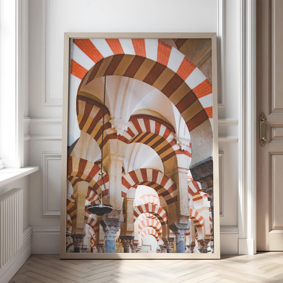 Mosque Cathedral of Cordoba Art Print Spanish Heritage Mosque Archway ...