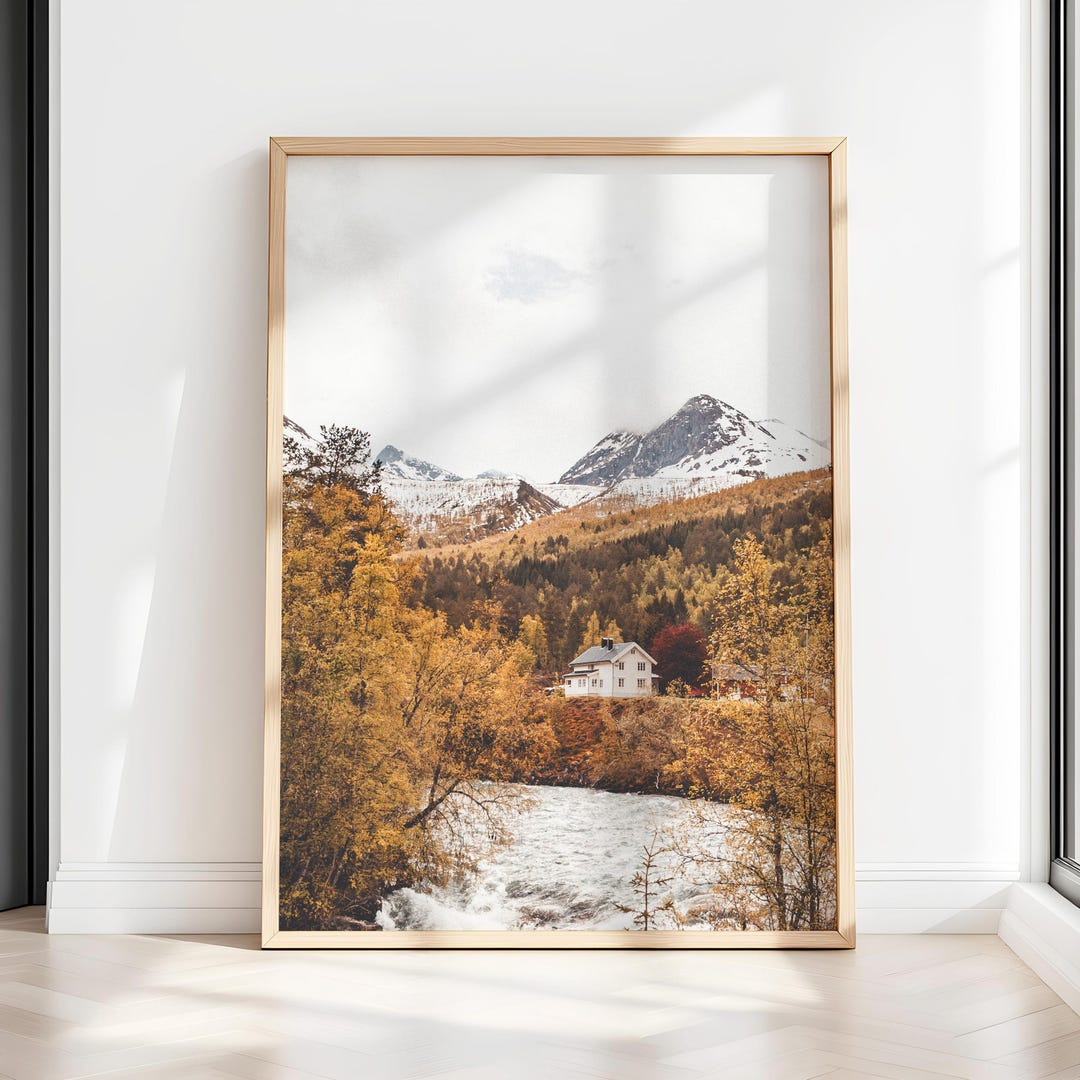 Autumn Landscape Print Printable Fall Photography Nordic Wall Art ...