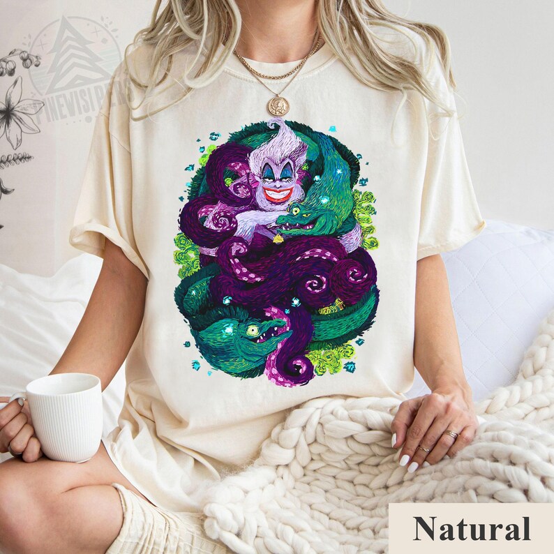 Retro Ursula Disney Villains Sea Witch Painting Shirt, the Little ...