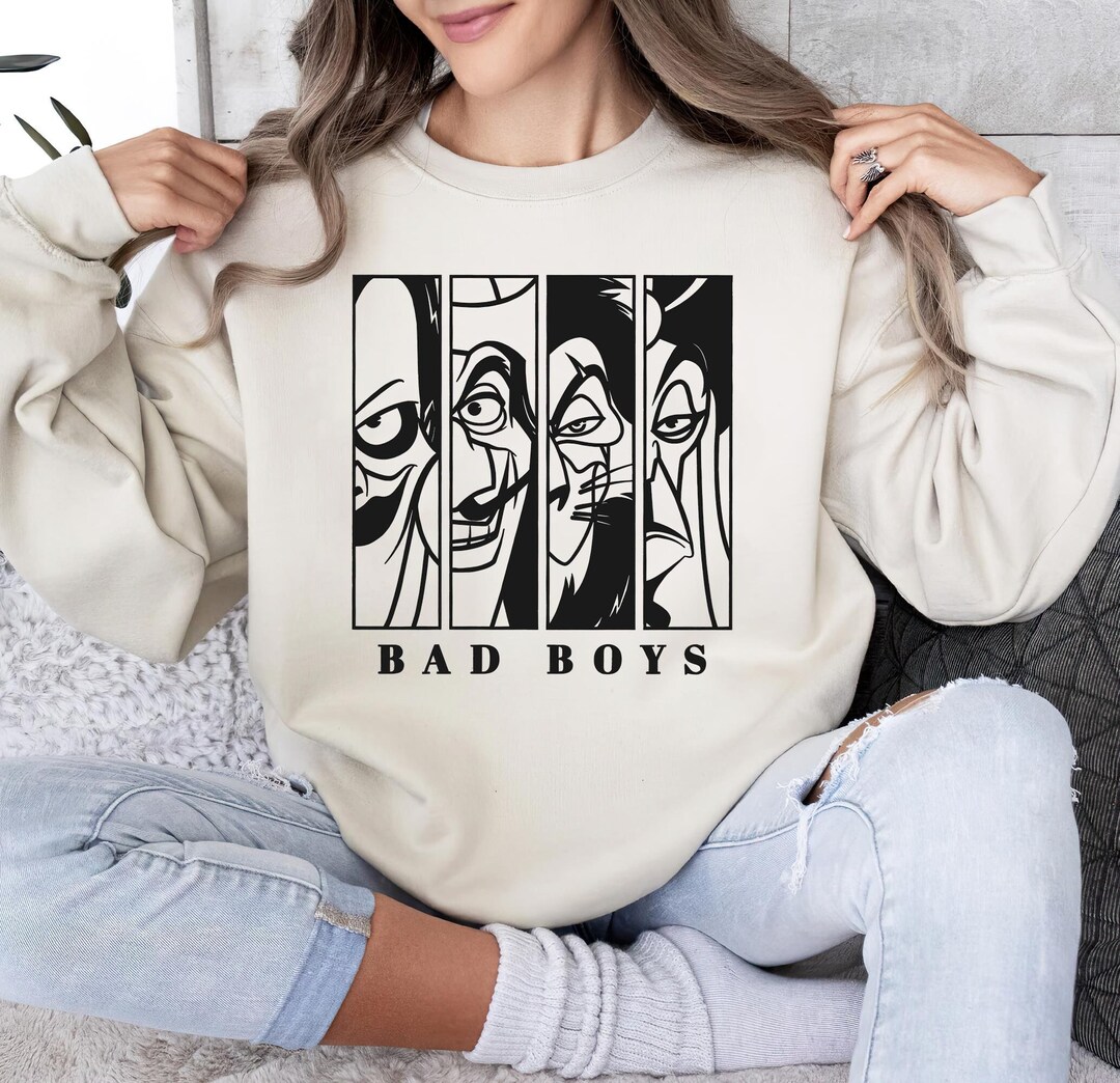 Disney Villains Bad Boys Shirt, Villain Disney World T-shirt, Evil ...