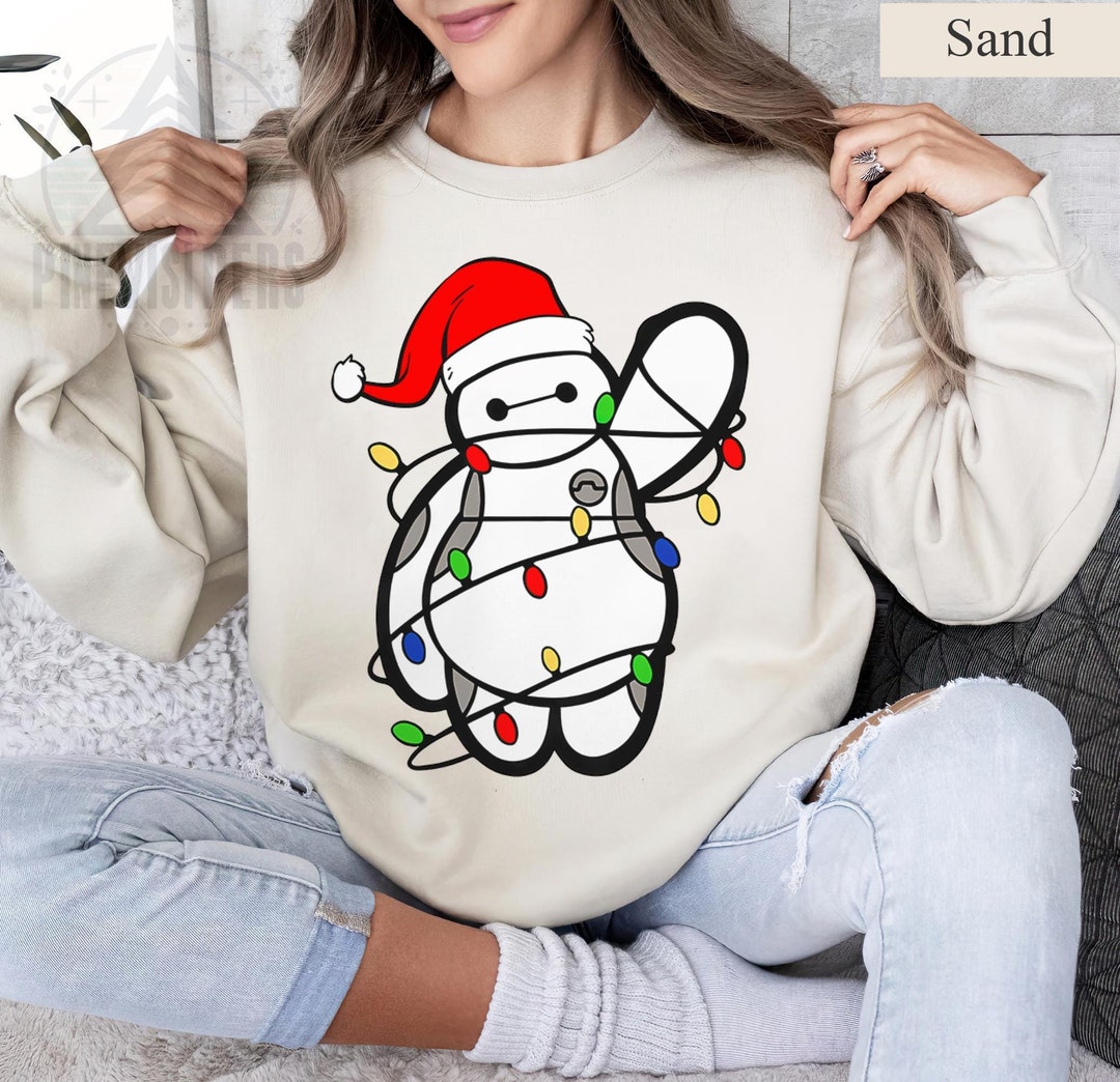 Christmas Disney Baymax Big Hero 6 Shirt, Baymax Falalala Light T-shirt ...