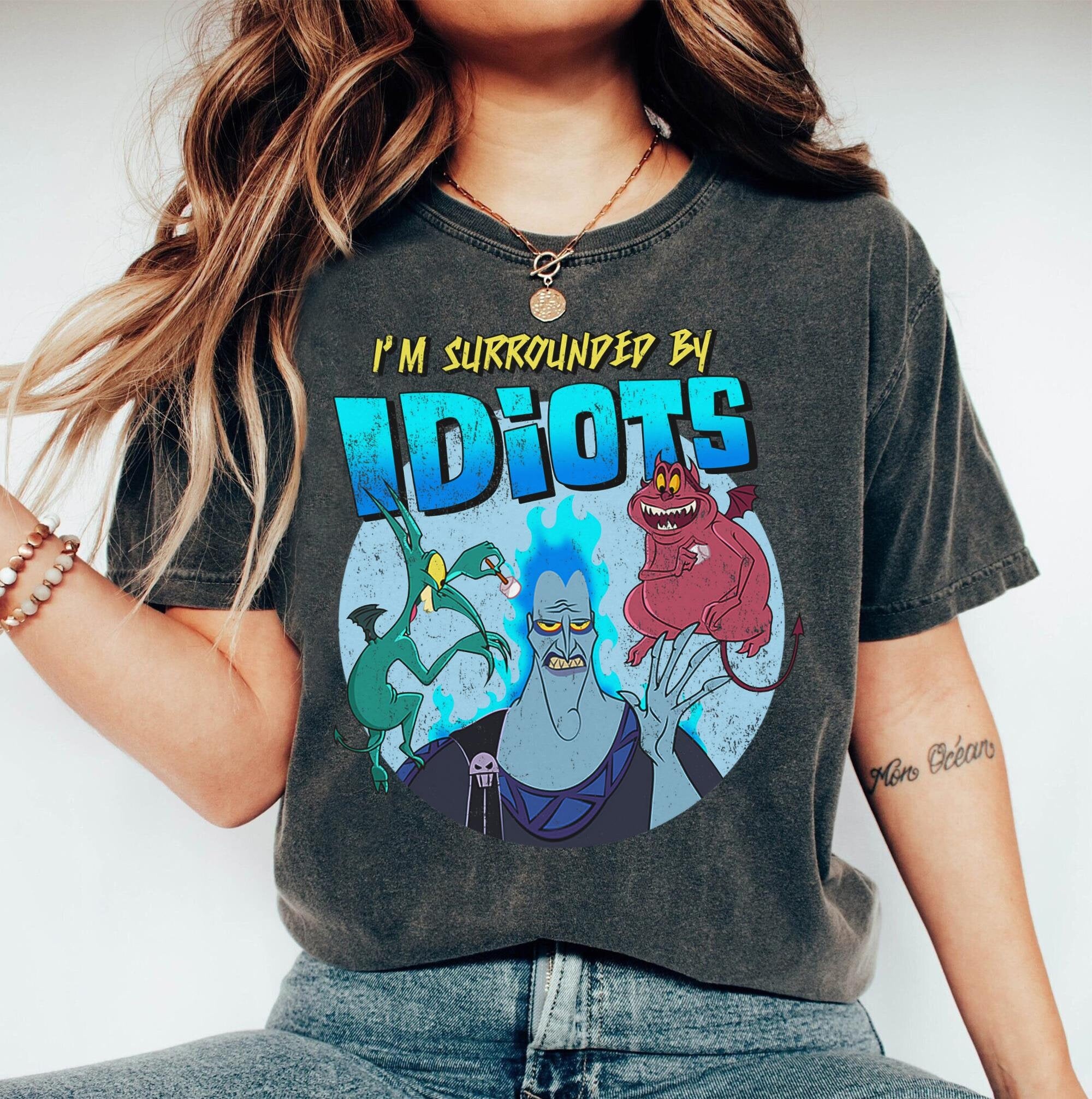 Hercules Disney Hades Pain and Panic Shirt, I'M Surrounded by Idiots ...
