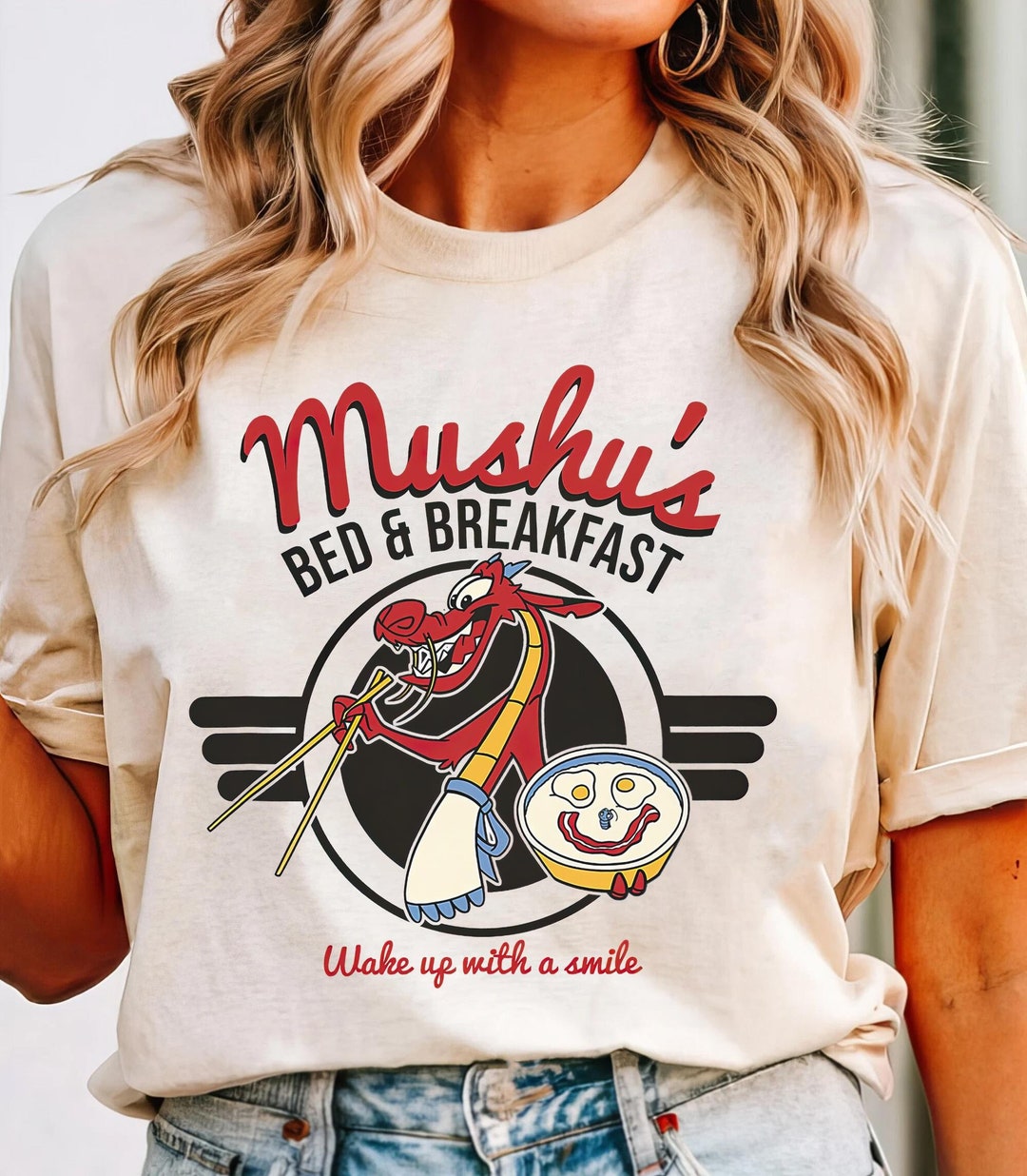 Disney Mulan Mushu Shirt, Mushu's Bed and Breakfast Poster Sweatshirt ...