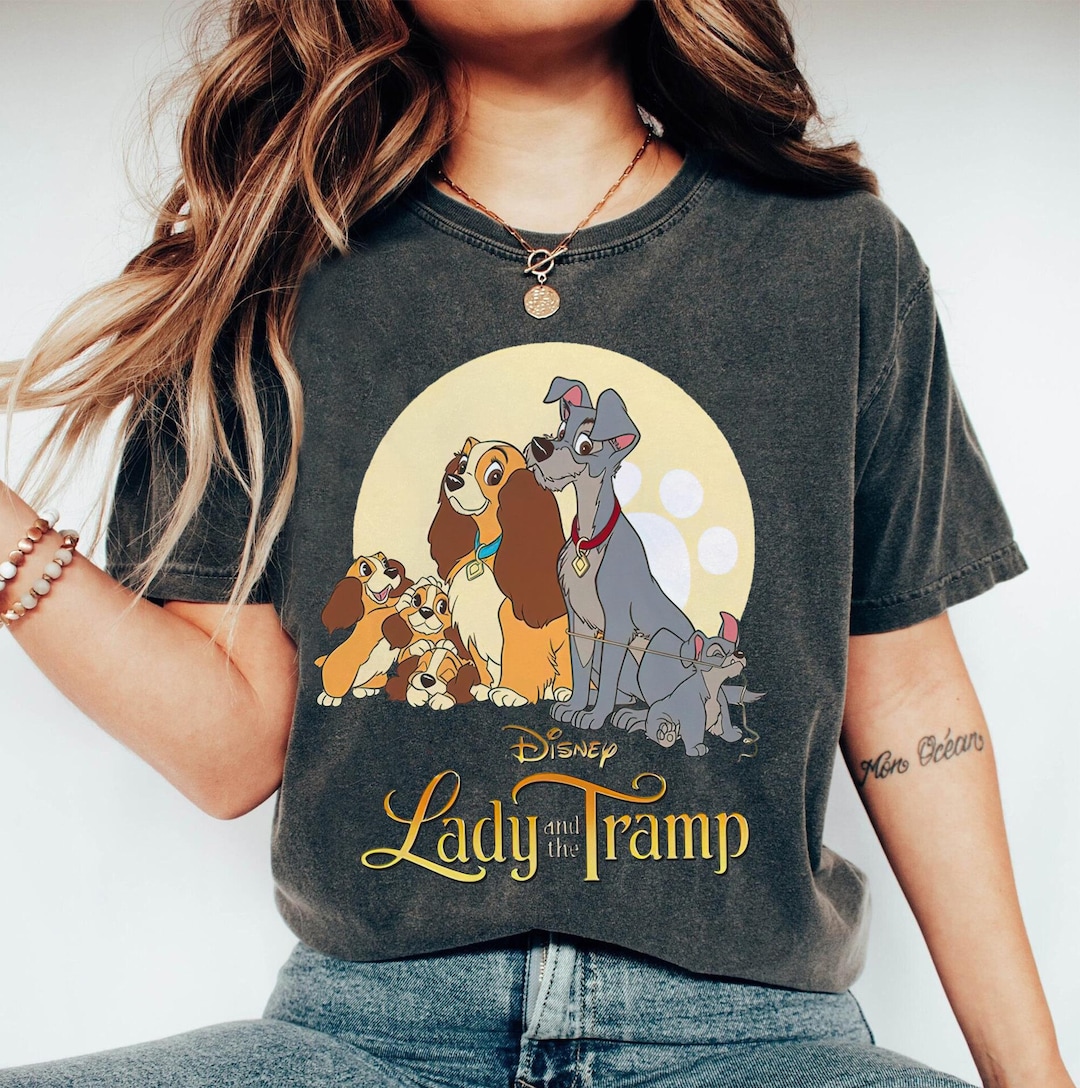 Disney Lady and Tramp Family Shirt, Vintage Lady and Tramp T-shirt ...