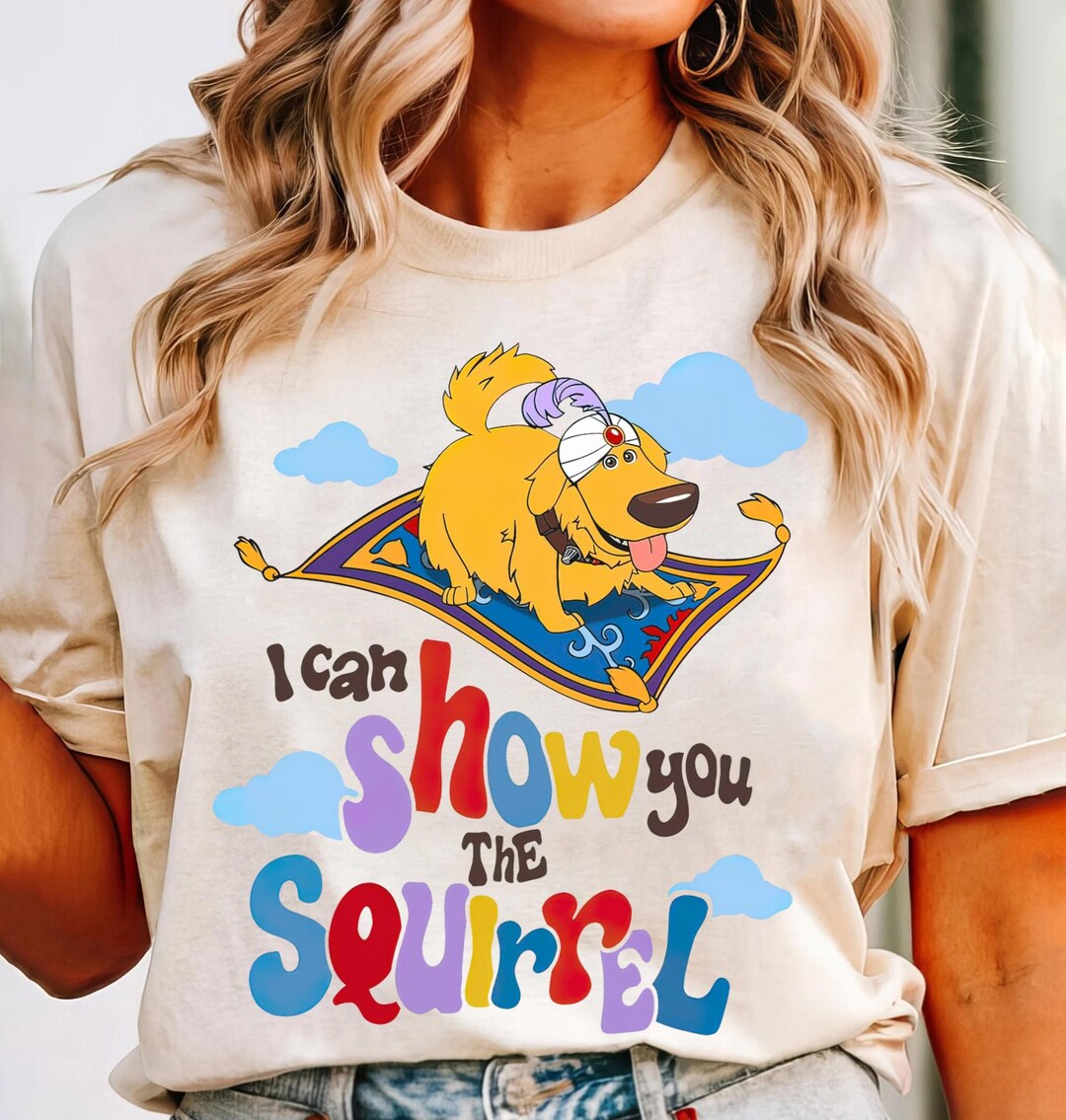 Disney up Movie Dug Shirt, Cute Dog I Can Show You the Squirrel T-shirt ...