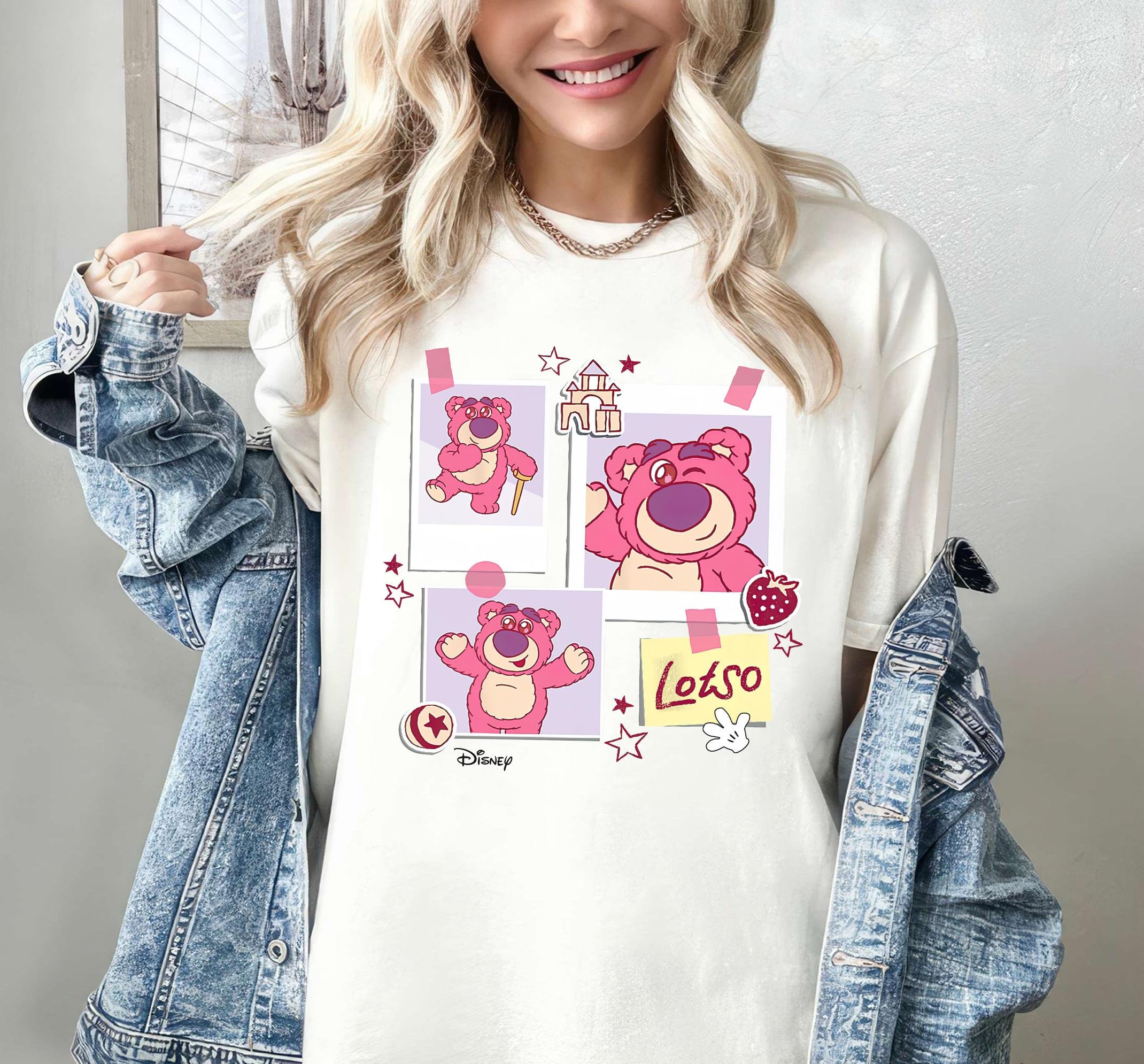 Disney Toy Story Cute Lotso Grid Photos Shirt, Magic Kingdom Unisex T ...