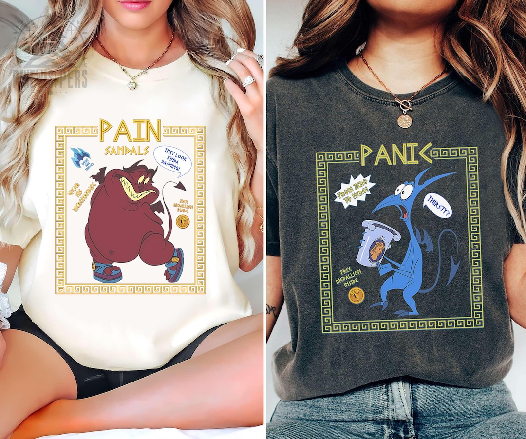 Hercules Pain and Panic Matching Shirts, Air Herc Sandals Herculade ...