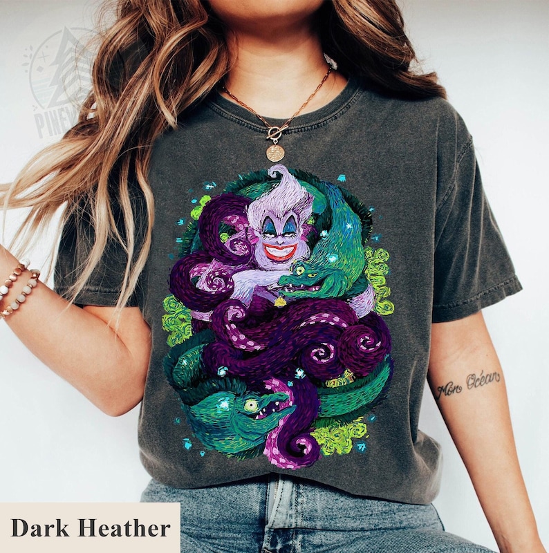 Retro Ursula Disney Villains Sea Witch Painting Shirt, the Little ...