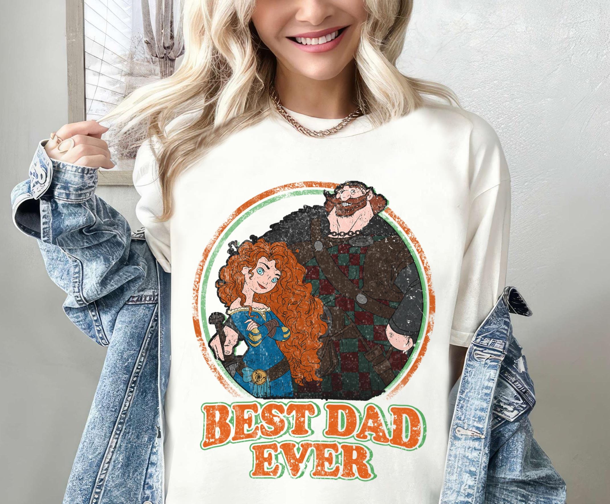 Vintage Disney Best Dad Ever King Fergus and Merida Shirt, Disneyland ...